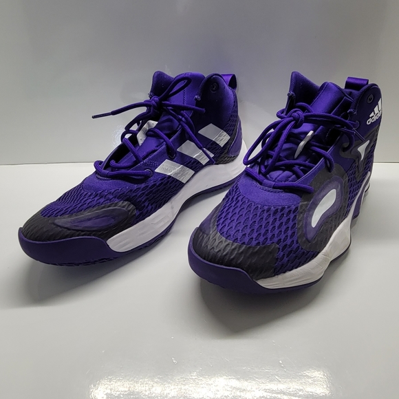 adidas | Shoes | Adidas Sm Exhibit A Mid Purple Basketball Sneakerssize ...